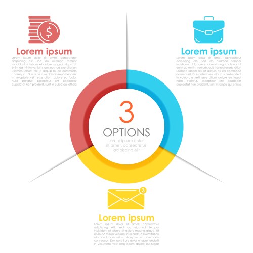 Set template for circle diagram Royalty Free Vector Image