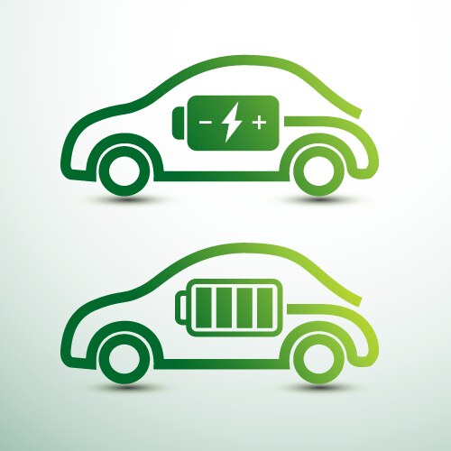 Electric car Royalty Free Vector Image - VectorStock