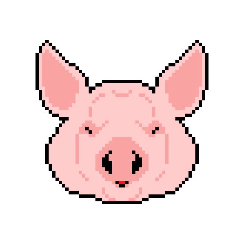 Pixel Pig Vector Images (over 370)