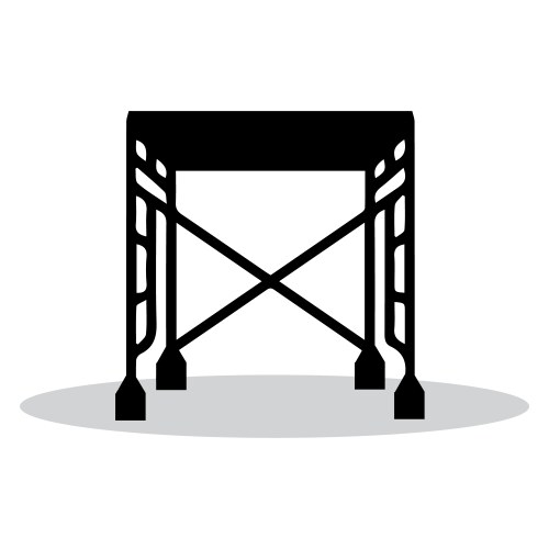 Scaffolding symbol design Royalty Free Vector Image