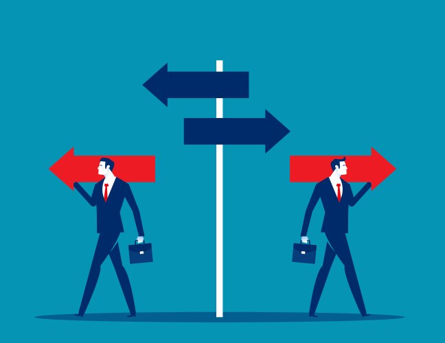 Business compass guidance direction Royalty Free Vector