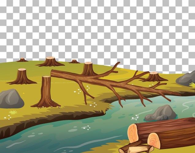 Dry river on drought parched ground Royalty Free Vector