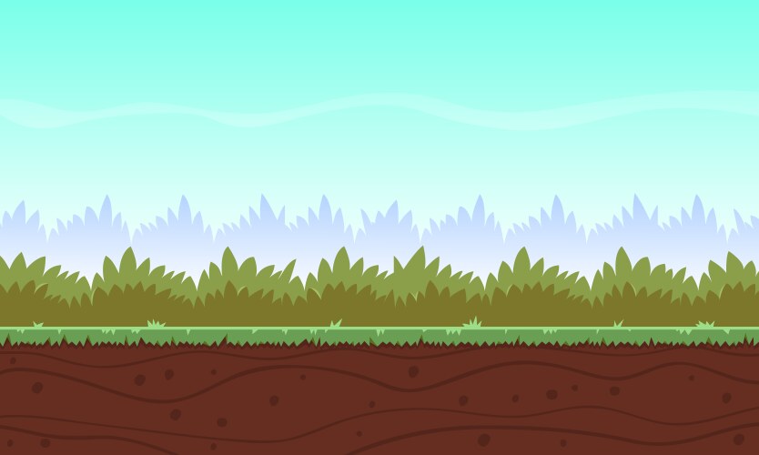 Cartoon game background Royalty Free Vector Image