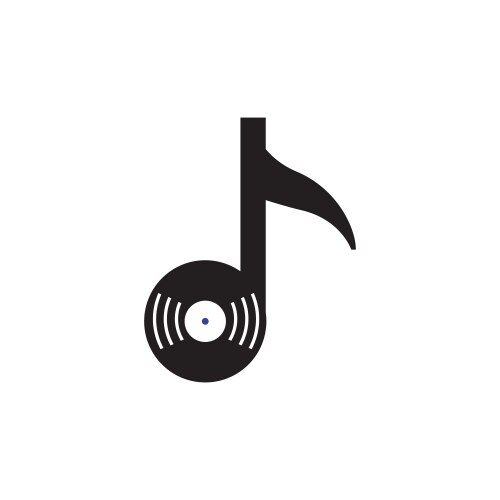 Music and piano logo design template Royalty Free Vector