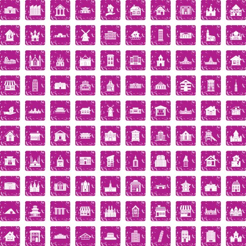 Pink 100 color shades Royalty Free Vector Image