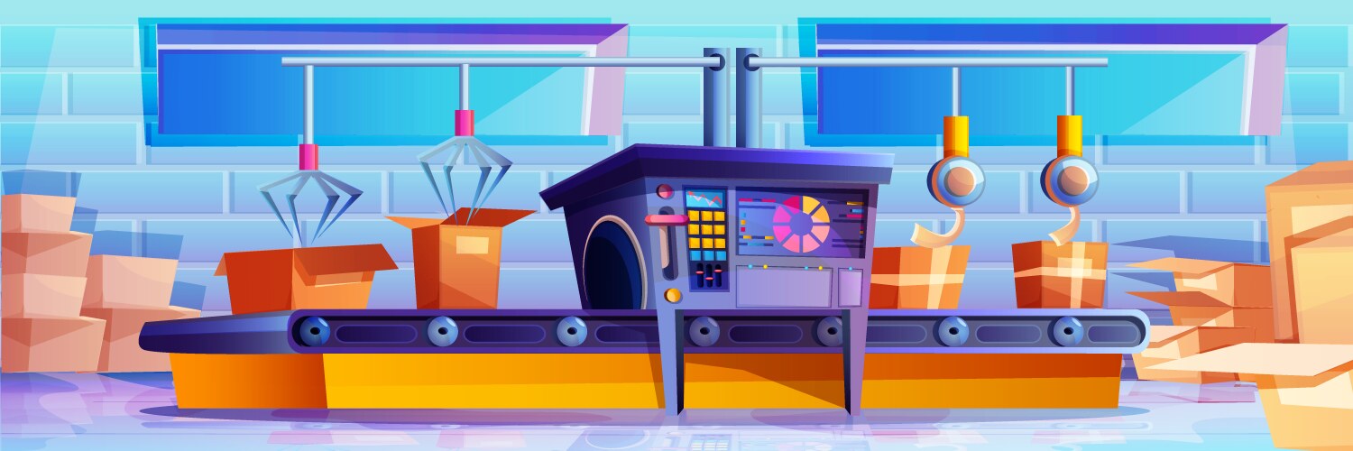 Cartoon Conveyor Belt Vector Images (over 1,600)