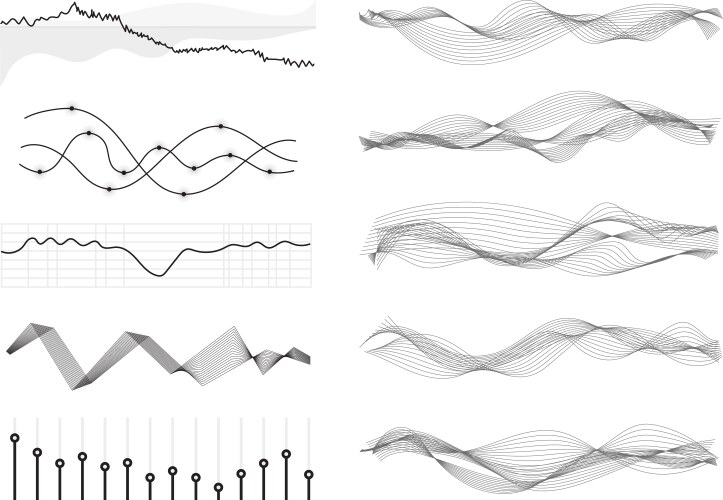 Music sound waves Royalty Free Vector Image - VectorStock