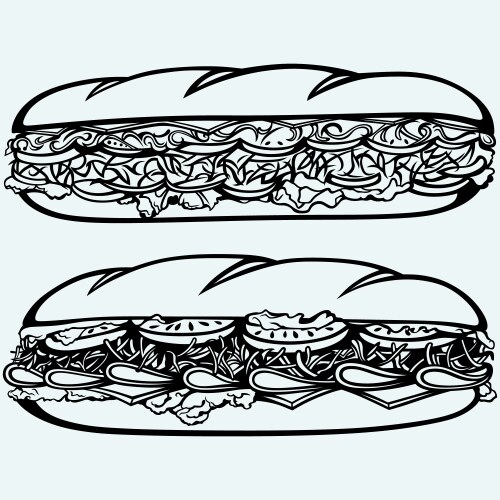 Sub Sandwich Vector Images (over 870)