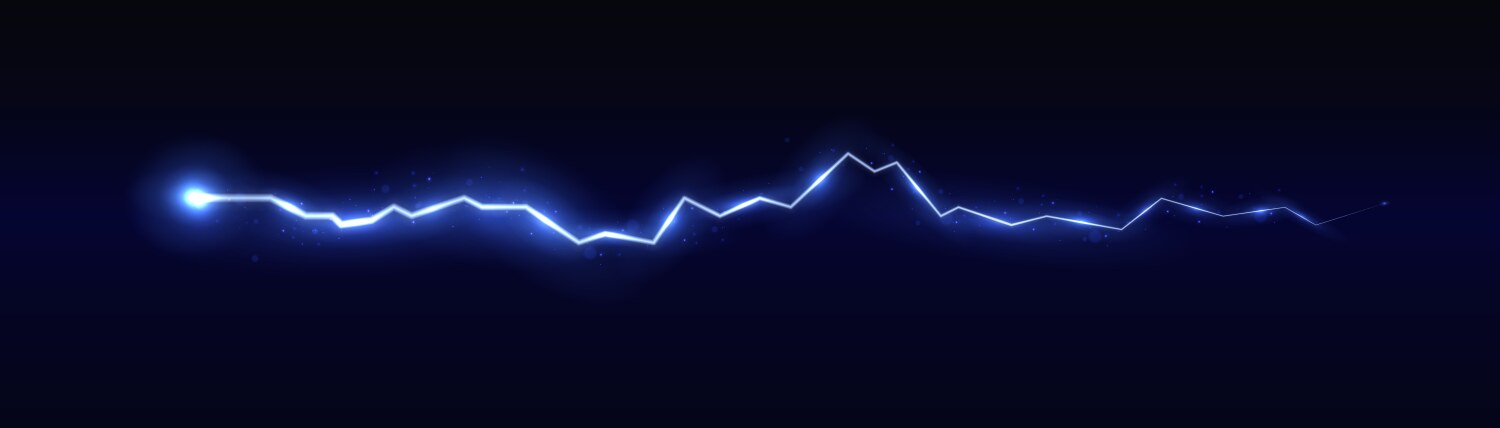 Blue light flash lines Royalty Free Vector Image