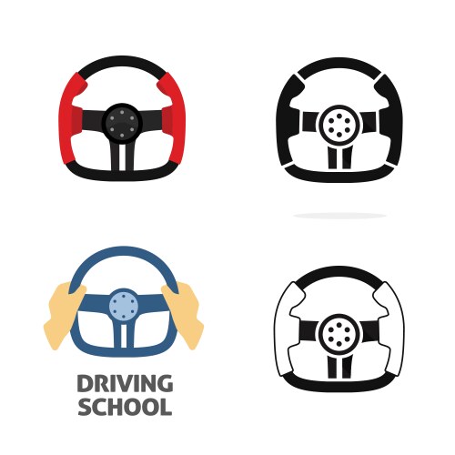 Car and driver contours Royalty Free Vector Image