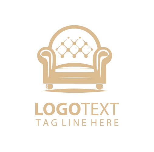 Furniture sofa logo Royalty Free Vector Image - VectorStock