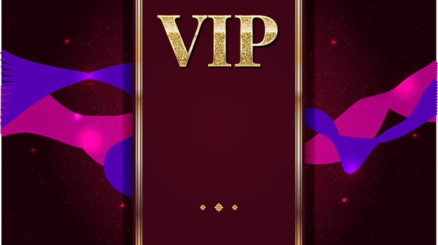 Vip premium invitation card poster or flyer Vector Image