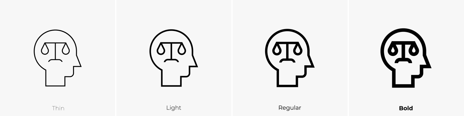 Epilator icon thin light regular and bold style Vector Image