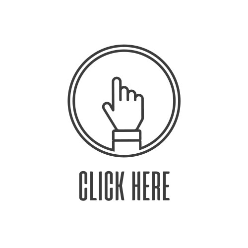 Click here button Royalty Free Vector Image - VectorStock