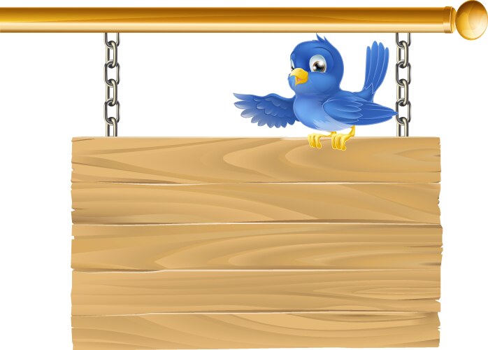 Happy bluebird Royalty Free Vector Image - VectorStock