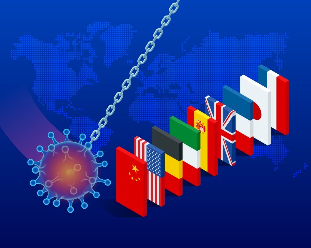 Economic inequality isometric infographics Vector Image