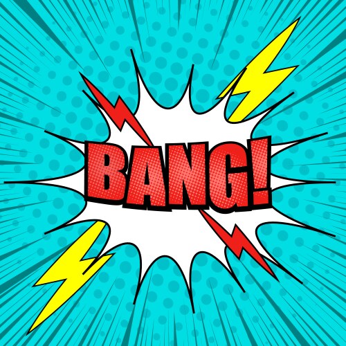 Super punch comic colorful concept Royalty Free Vector Image