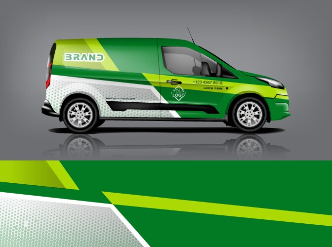 Wrap car decal design custom livery race rally Vector Image