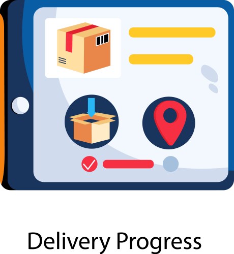 Delivery tracking Royalty Free Vector Image - VectorStock