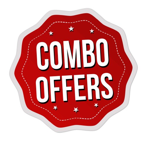 Combo offer banner design Royalty Free Vector Image