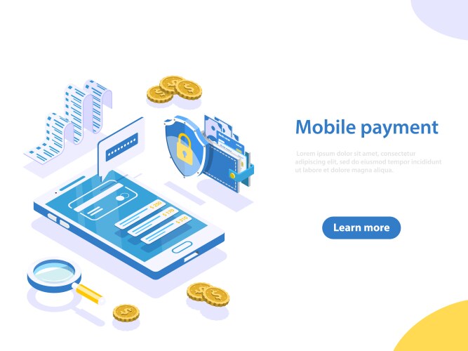 Payment failed website landing page design Vector Image