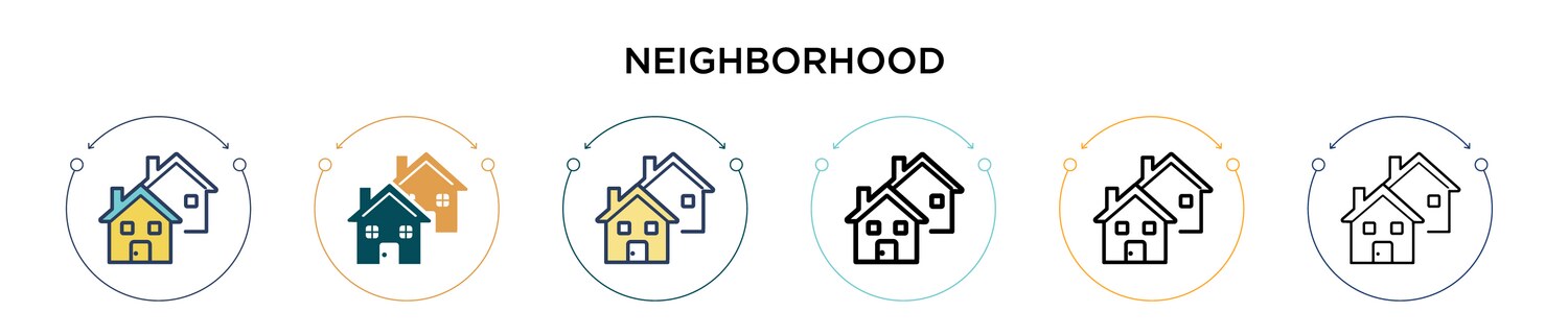 Cartoon neighborhood Vector Images & Graphics for Commercial Use ...