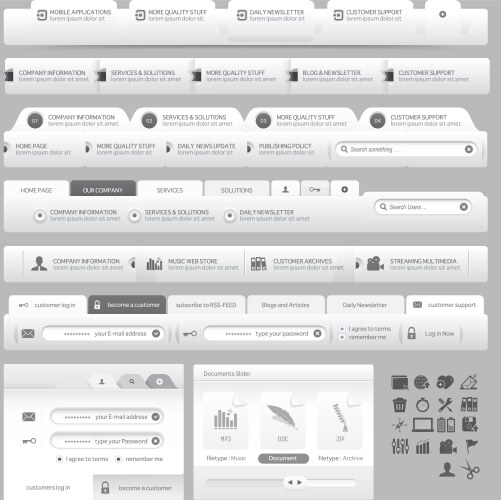 Web template Royalty Free Vector Image - VectorStock