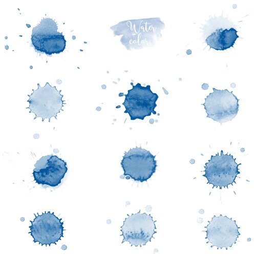 Watercolor Blue Splash Splatter Vector Images (over 8,100)