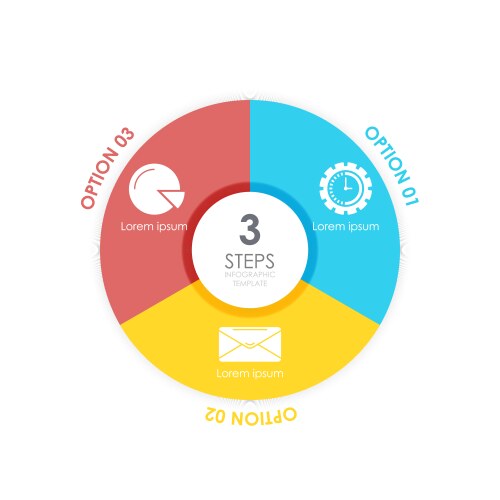 Template infographic with 4 steps Royalty Free Vector Image