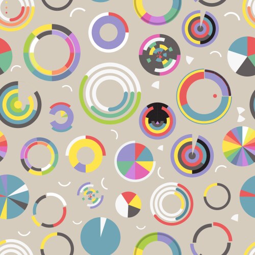 Circle charts Royalty Free Vector Image - VectorStock
