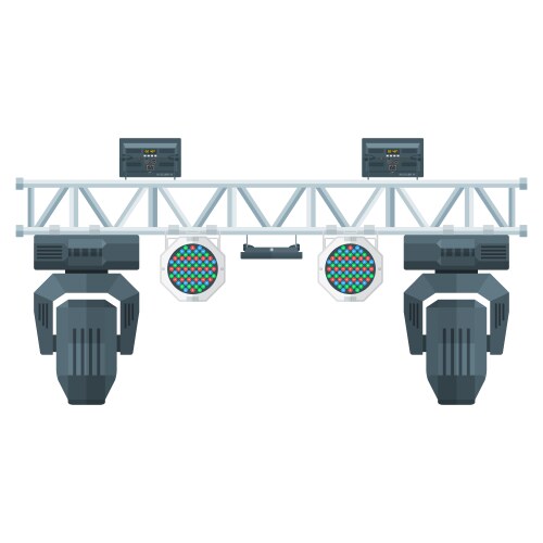 Outdoor festival stage truss system Royalty Free Vector