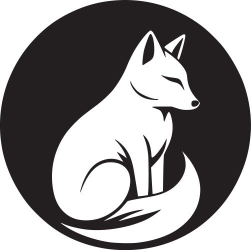 Black and White Fox Vector Images (over 27,000)