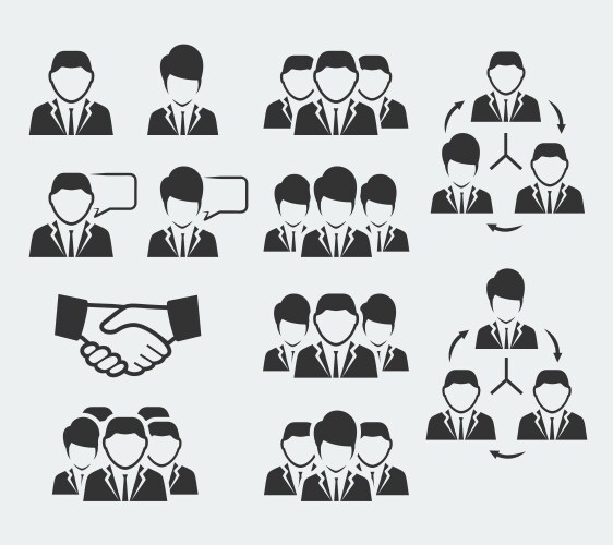 Professional people icons set Royalty Free Vector Image