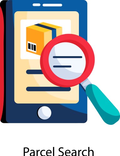 Check parcel Royalty Free Vector Image - VectorStock