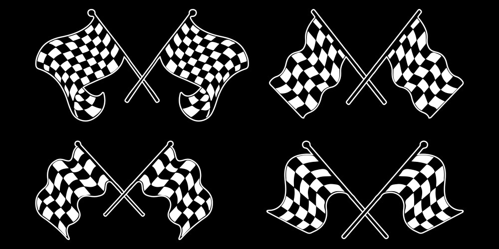 Racing Flags Set Vector Images (over 6,600)