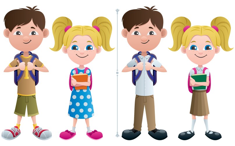 Students indian on white Royalty Free Vector Image