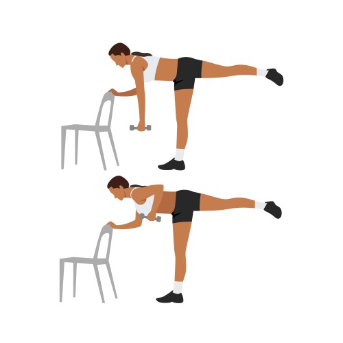 Advanced single leg bridge exercise Royalty Free Vector