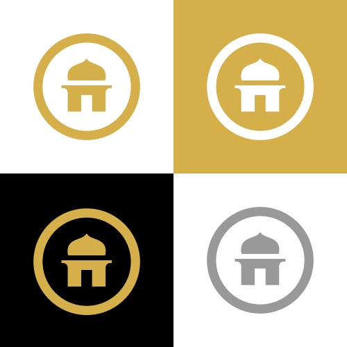 Logo masjid Vector Images & Graphics for Commercial Use | VectorStock