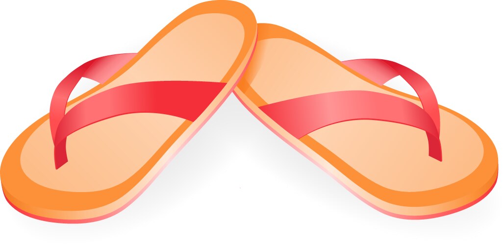 Flip flops design concept Royalty Free Vector Image