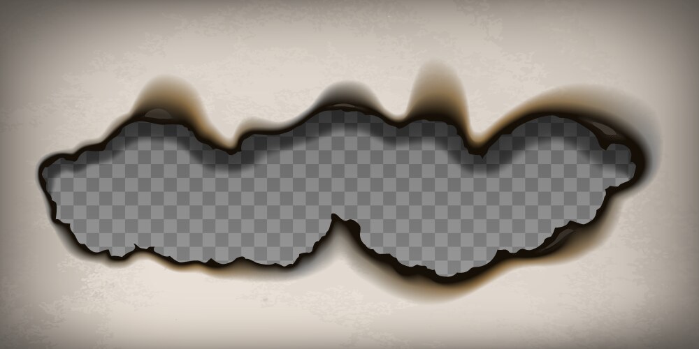 Burnt paper sides set Royalty Free Vector Image