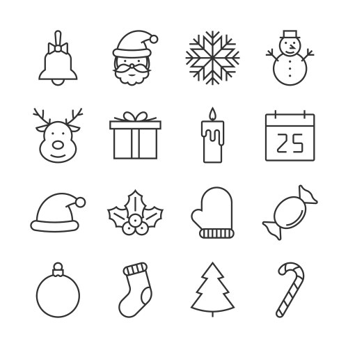 Winter Season Outline Vector Images (over 55,000)
