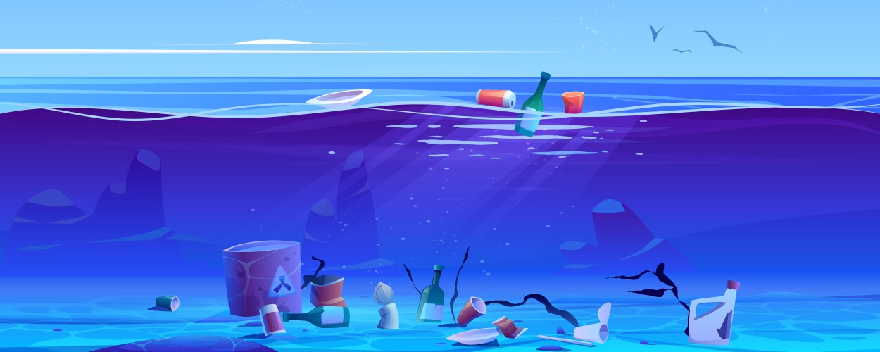Cartoon Ocean Pollution Vector Images (over 2,400)
