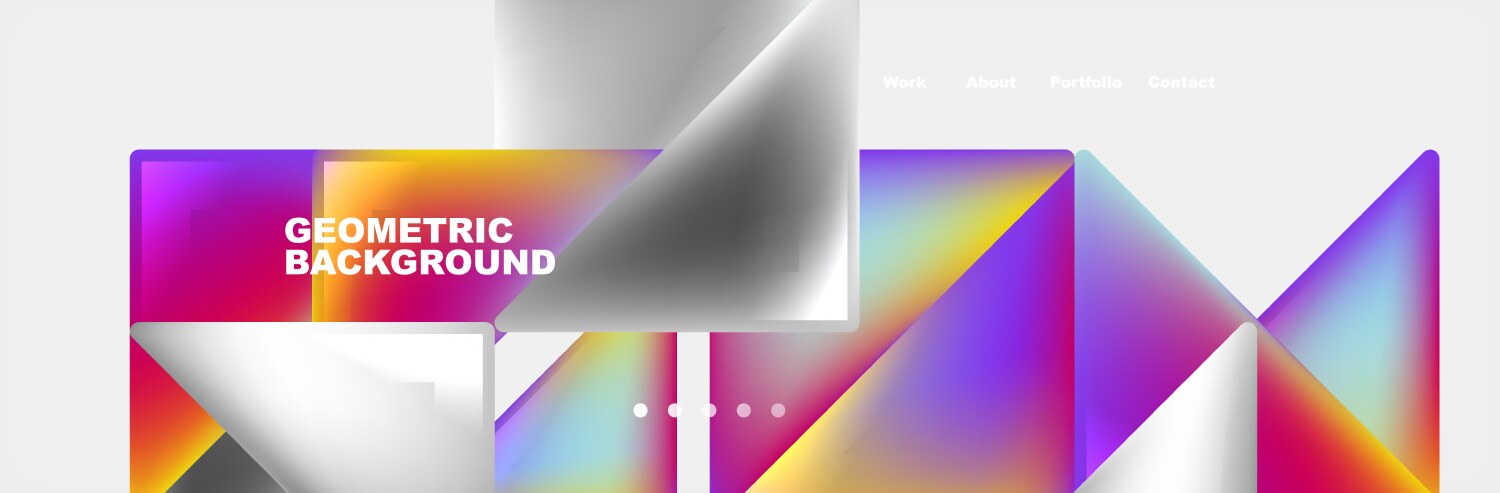 Triangle minimal web site page background design Vector Image