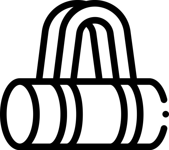 Bangle icon thin linear style design isolated Vector Image