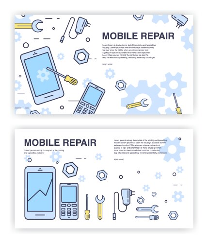 Electronics Repair Banner Vector Images (over 1,000)