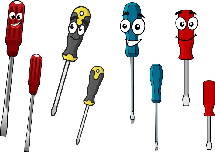 Set of diy cartoon tools Royalty Free Vector Image