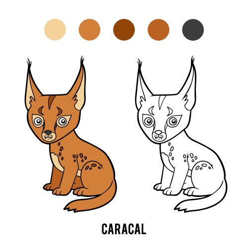 Coloring book for kids cassava Royalty Free Vector Image