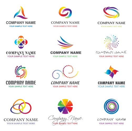 Abstract icons Royalty Free Vector Image - VectorStock