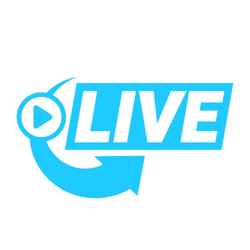 Live stream icon Royalty Free Vector Image - VectorStock