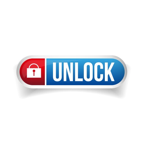 Unsubscribe button with hand mouse pointer Vector Image